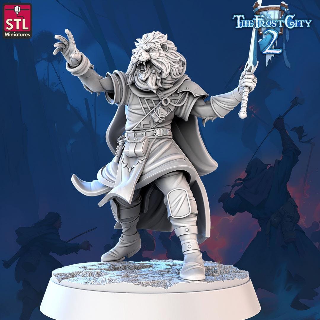 3D Printed STL Miniatures Mages the Frost City 2 28 - 32mm War Gaming D ...