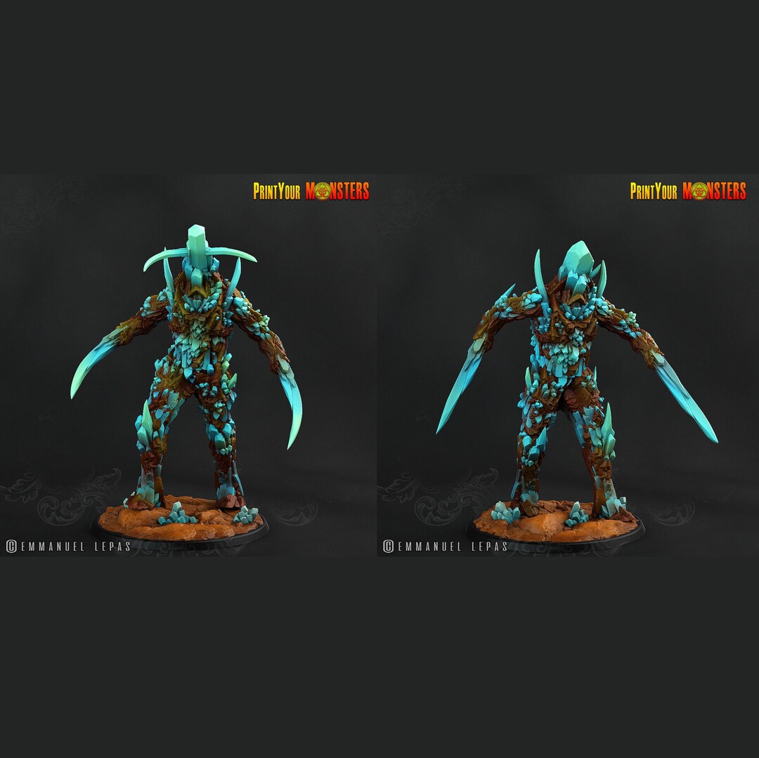 3D Printed Print Your Monsters Giant Sapphire Guardians Legendary ...