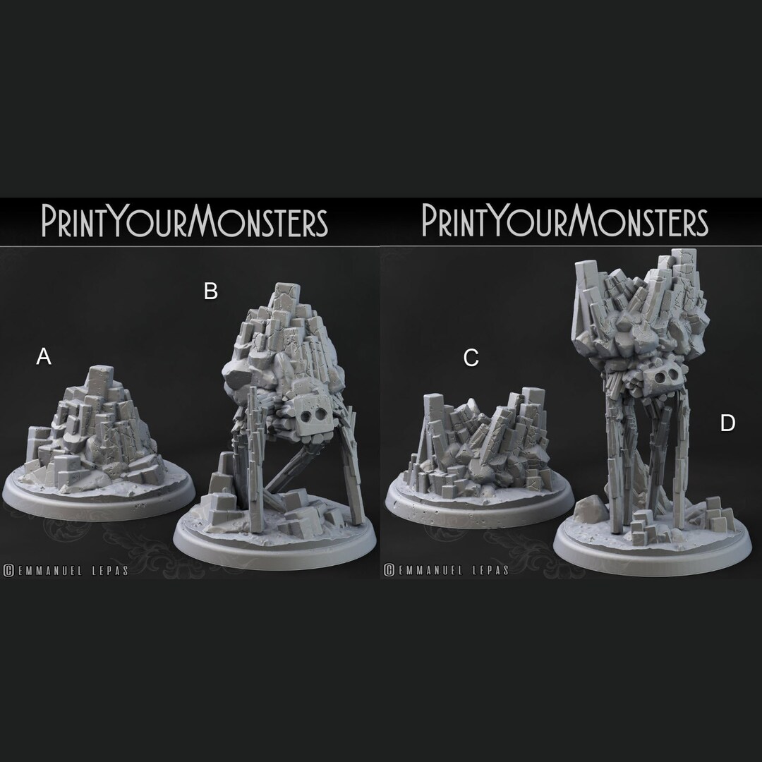 3D Printed Print Your Monsters Terranids Basalt Earth - Etsy