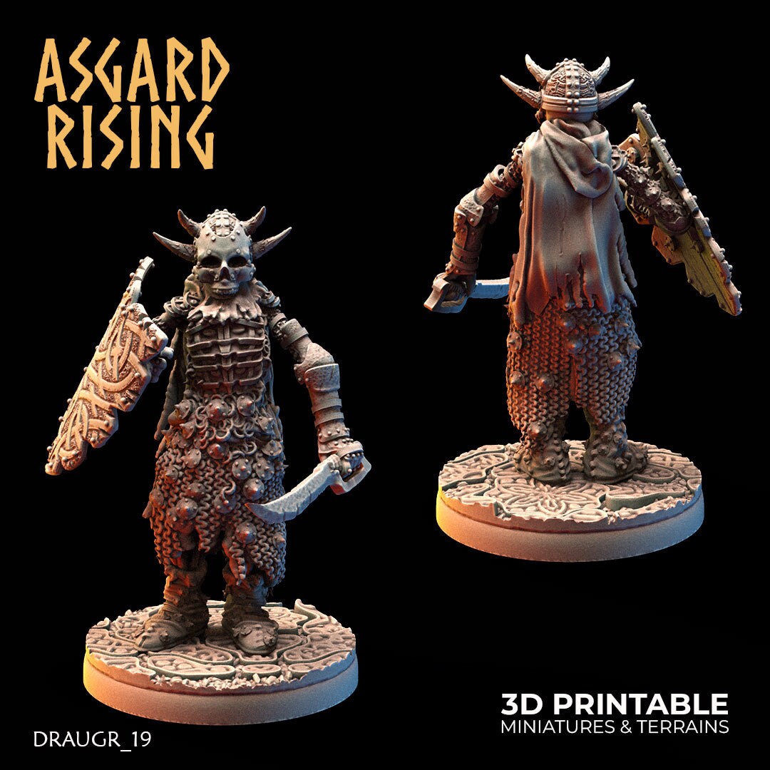 3D Printed Asgard Rising Draugr Barrow Guards Modular Set D 28 - Etsy
