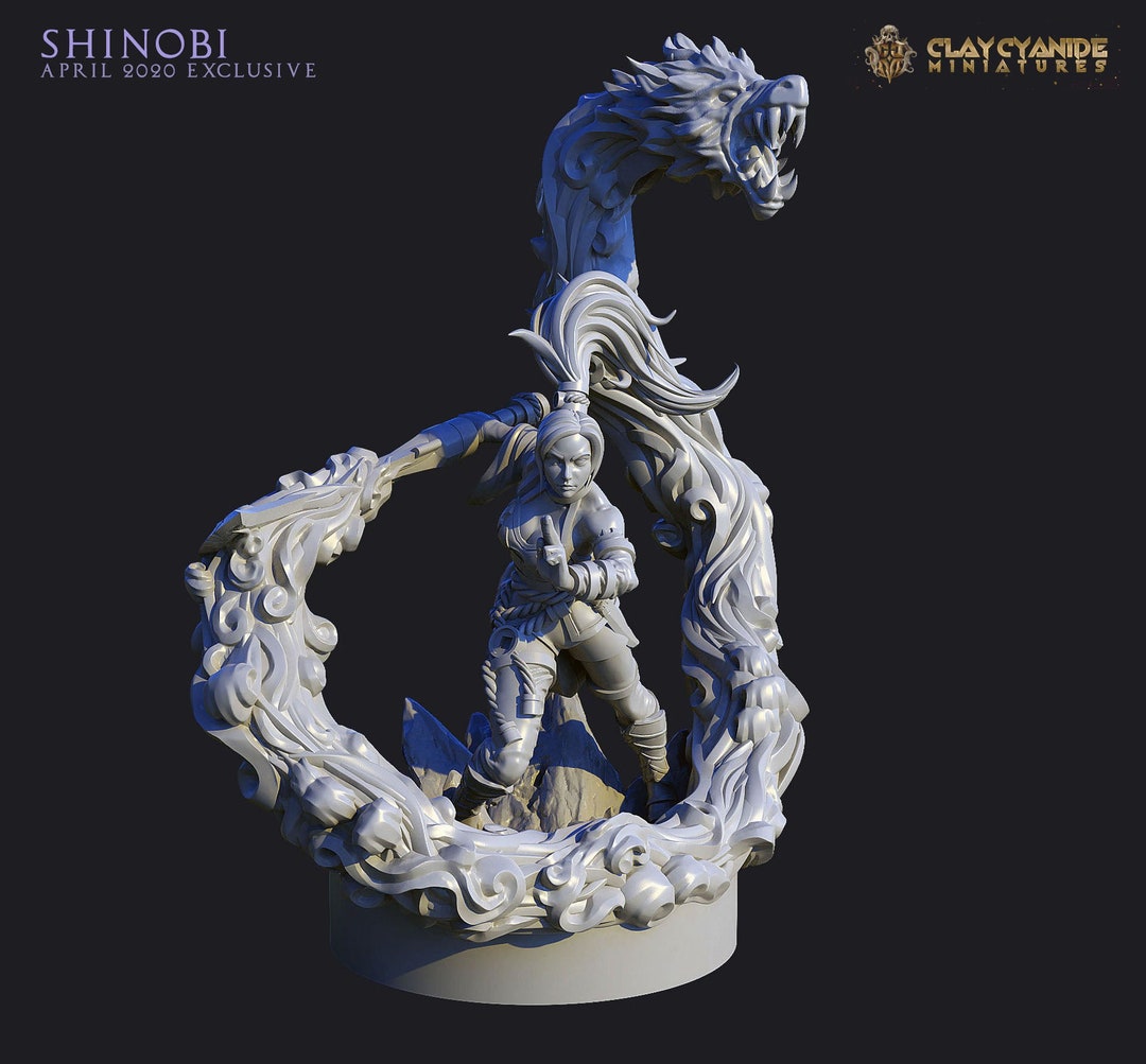 3D Printed Clay Cyanide Shinobi Ragnarok D&D - Etsy