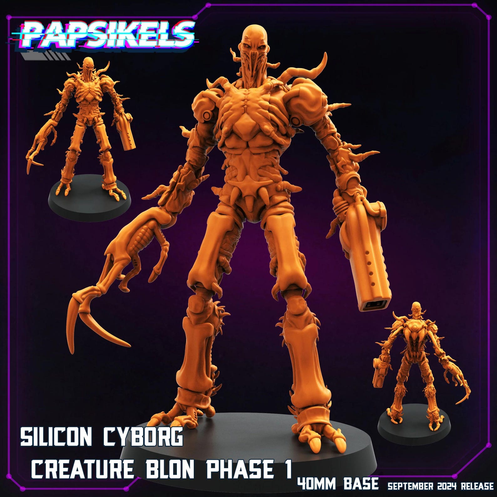 3D Printed Papsikels Silicon Cyborg Creature Blon Phase 1 SEPTEMBER ...