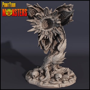 3D Printed Print Your Monsters Big Plant 1 Carnivorous Plants Set 28mm ...