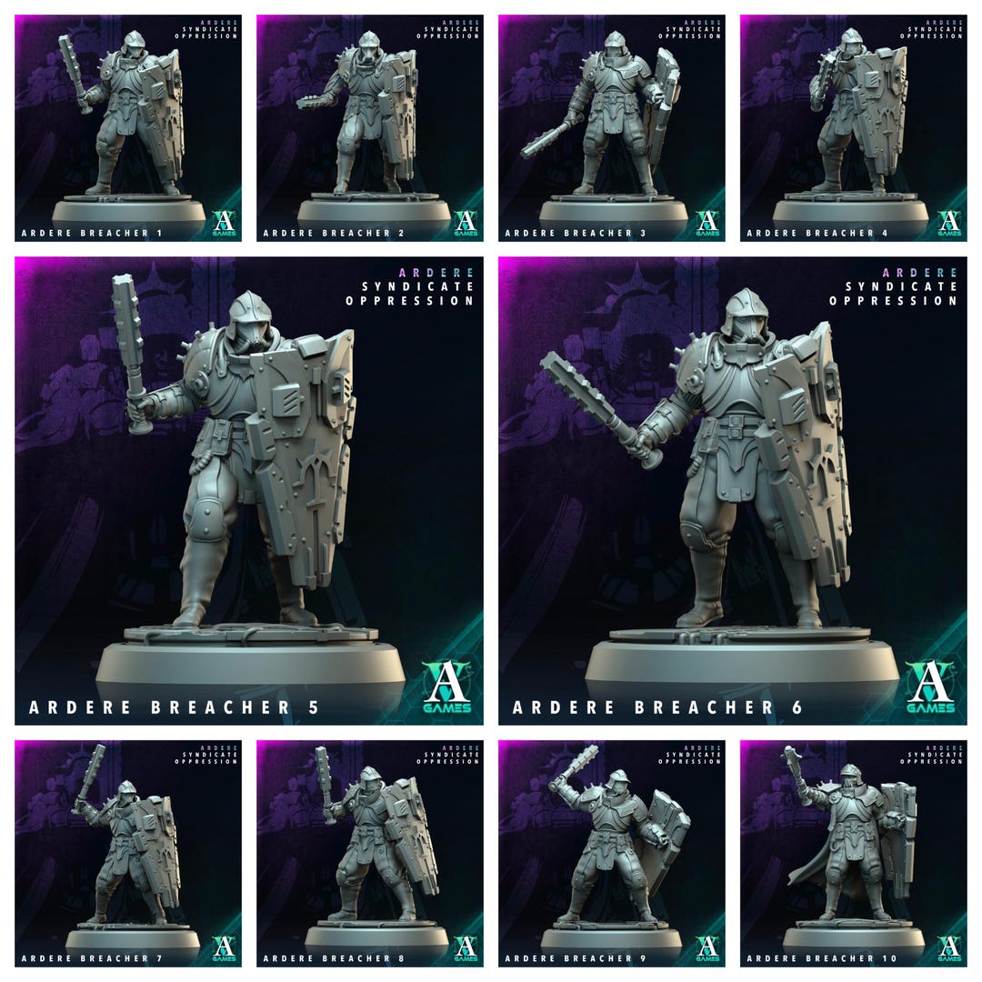 3D Printed Archvillain Games Ardere Breacher Ardere - Syndicate ...