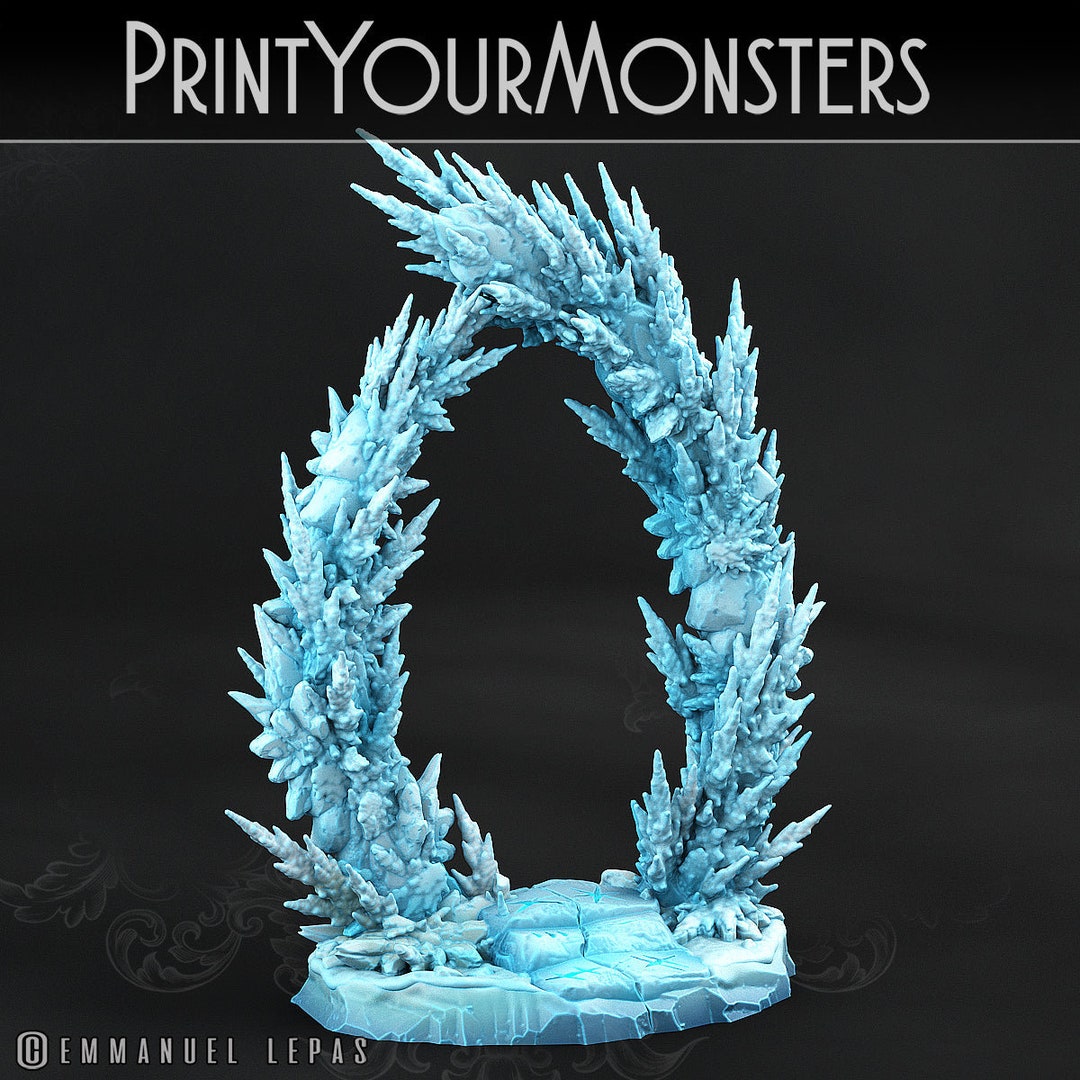 3D Printed Print Your Monsters Ice Portal the Wrath of Gloomrime ...