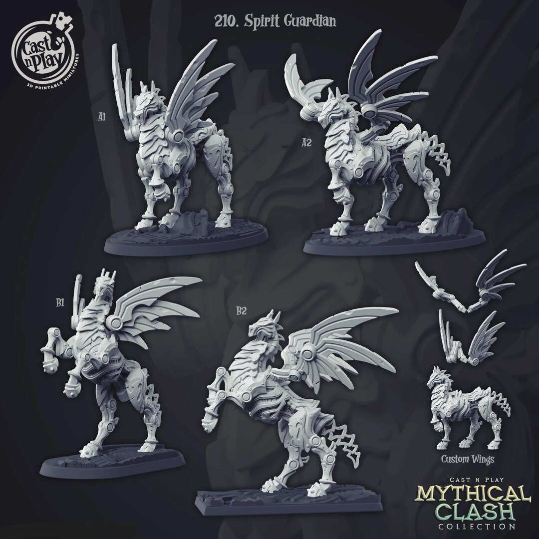 3D Printed Cast N Play Mythical Clash Collection - Spiritual Guardian ...