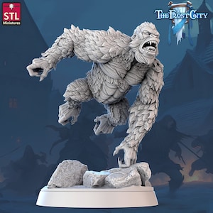 3D Printed STL Miniatures the Frost City White Gorillas 28 - 32mm War ...