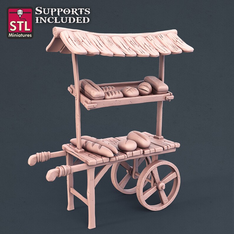 3D Printed STL Miniatures Baker Set 28mm - 32mm War Gaming D&D - Etsy