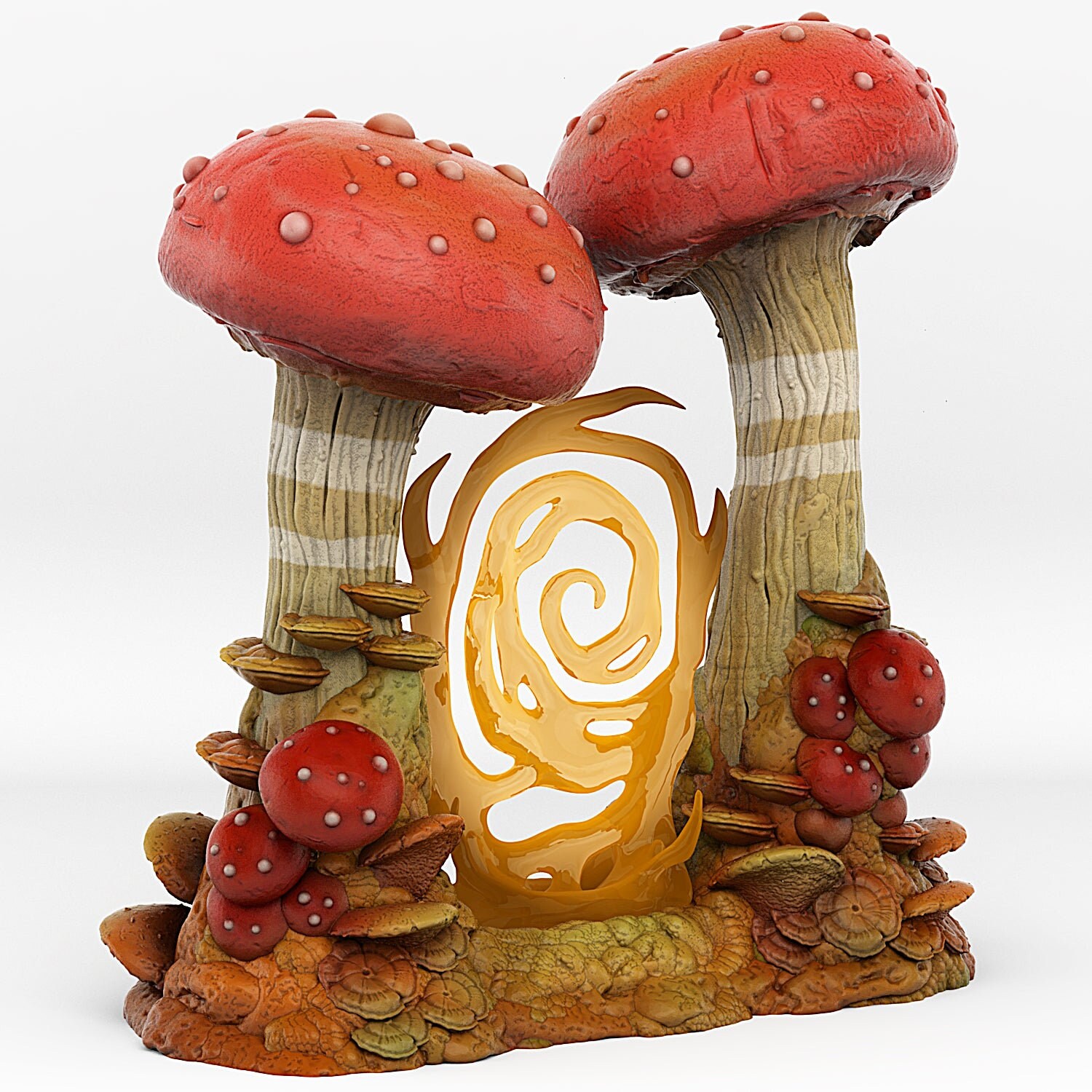 3D Printed Fantastic Portals and Effects Mushrooms Portal 28mm - 32mm D ...