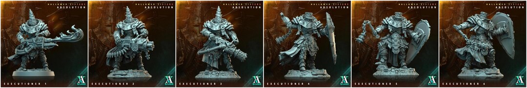 3D Printed Archvillain Games Hallowed Sisters Absolution - Executioner ...