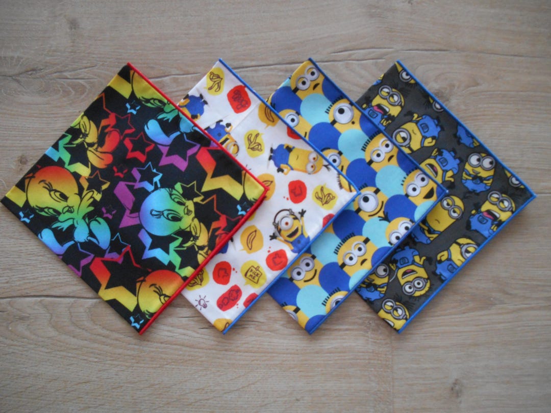 Handkerchief - New Tweety Bird, Minions, Despicable Me / Cotton Pocket ...