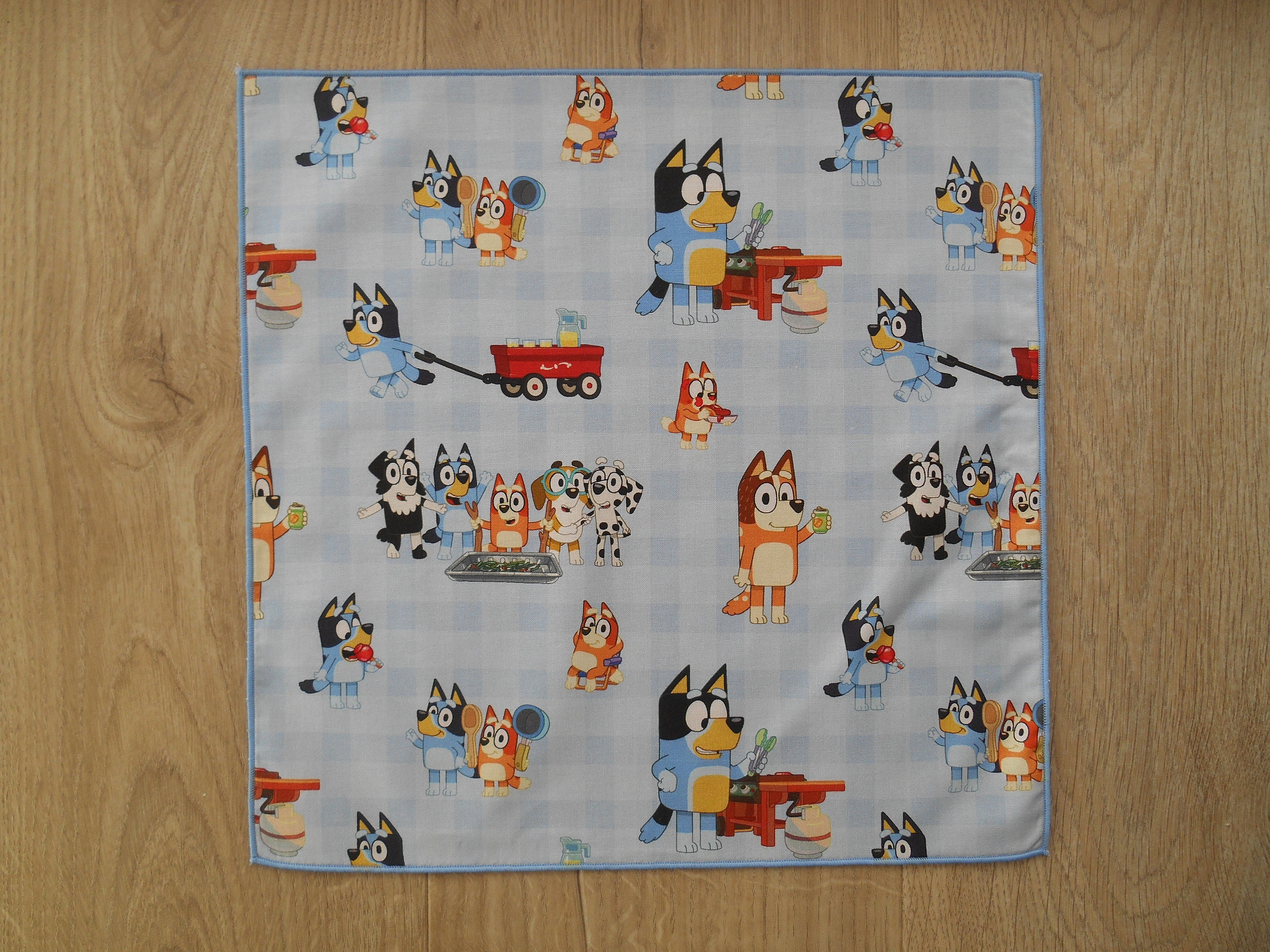 Bluey Handkerchief, Pocket Square / Childrens Boys Girls Hankies / Eco ...
