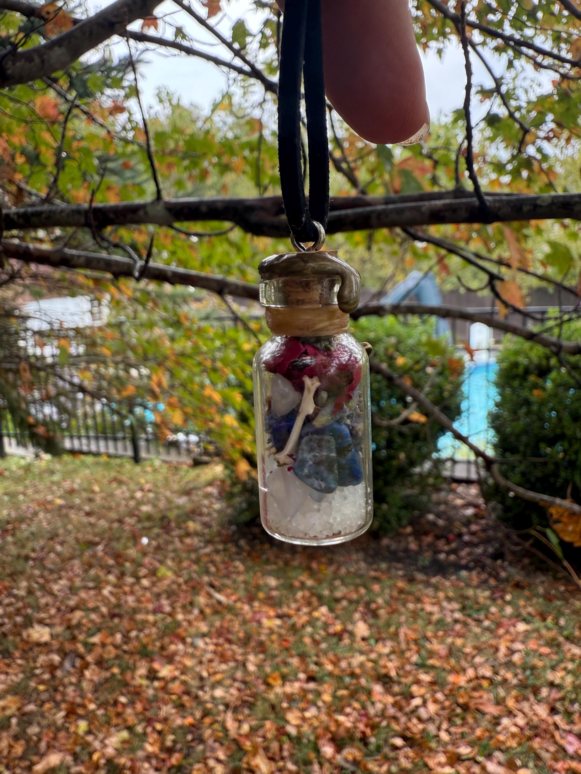 Ward for Calmness! Witches Spell Bottle - Bone Magick - Etsy