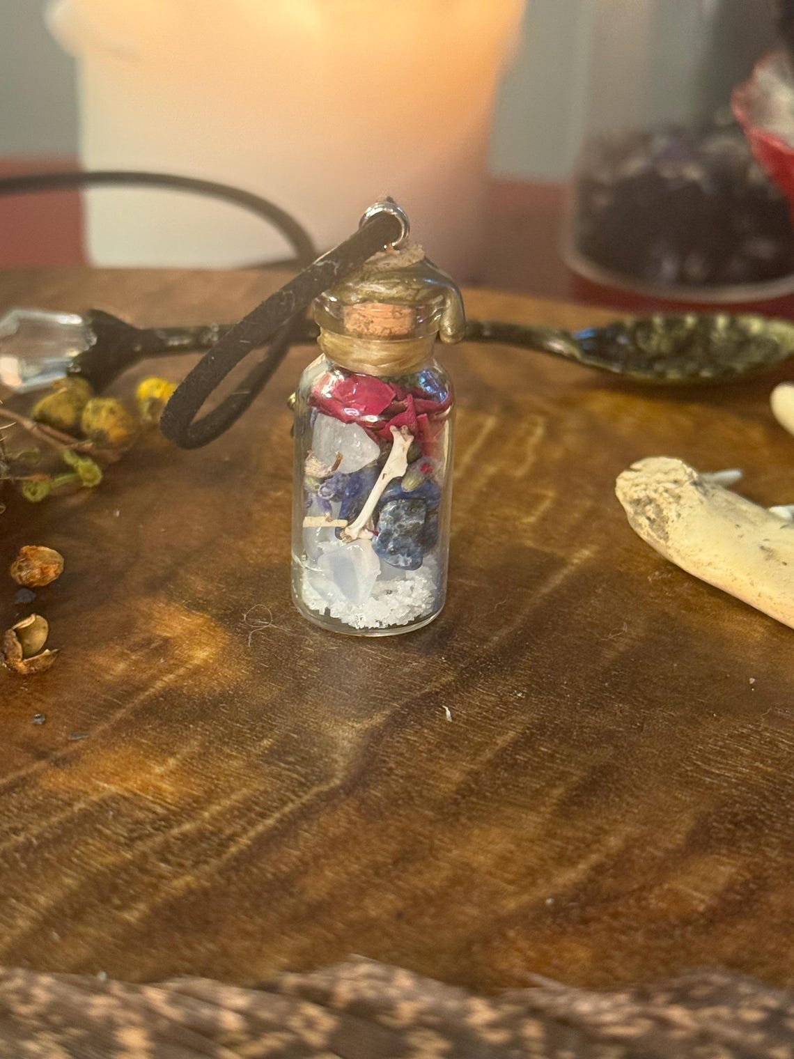 Ward for Calmness! Witches Spell Bottle - Bone Magick - Etsy