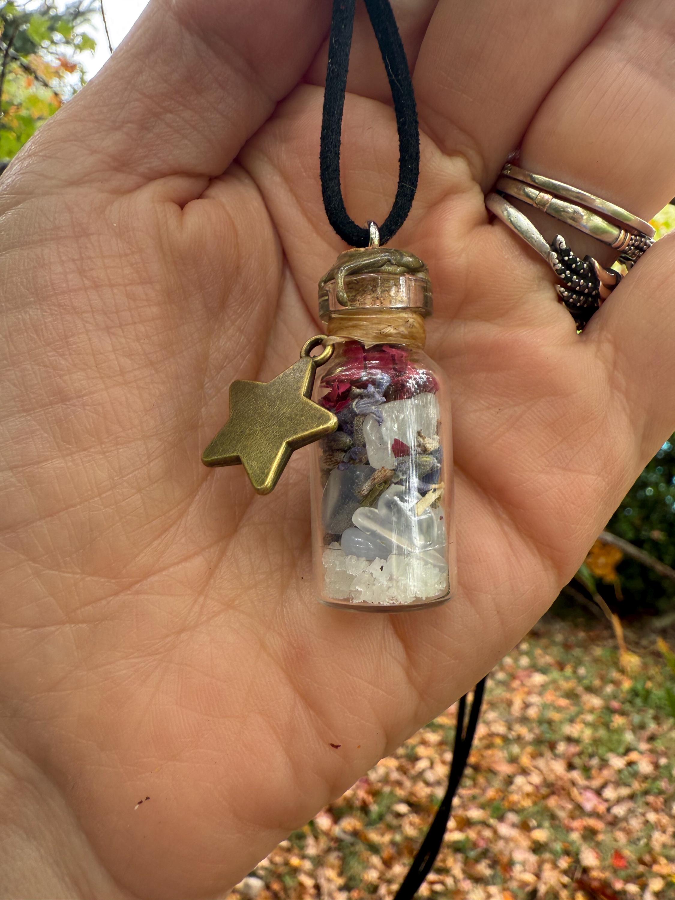 Ward for Calmness! Witches Spell Bottle - Bone Magick - Etsy