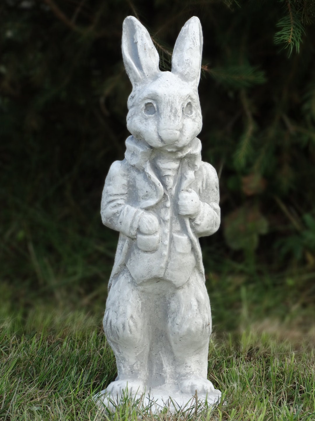 Peter Rabbit Statue Fairy Garden Decor Outdoor Sculpture Rabbit Figure ...