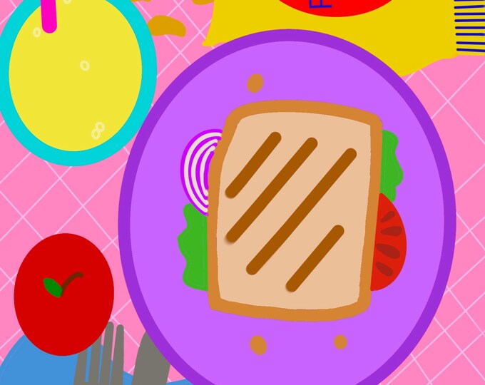Cut Lunch - Print - Etsy