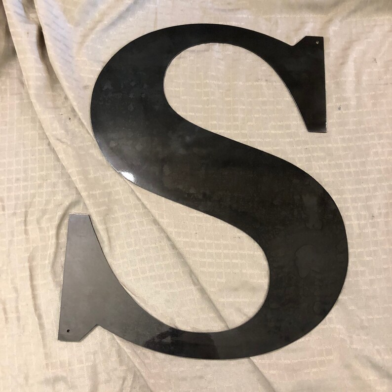 Metal Letter S - Etsy