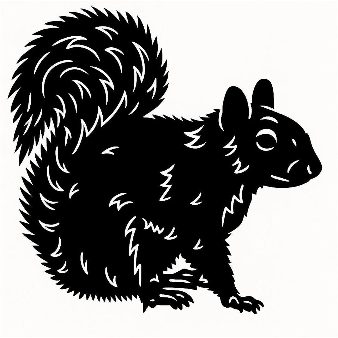Squirrel Cad Cut File - Etsy