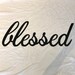 Industrial Rustic Metal Blessed Sign Cut From 14 Gauge Steel - Etsy