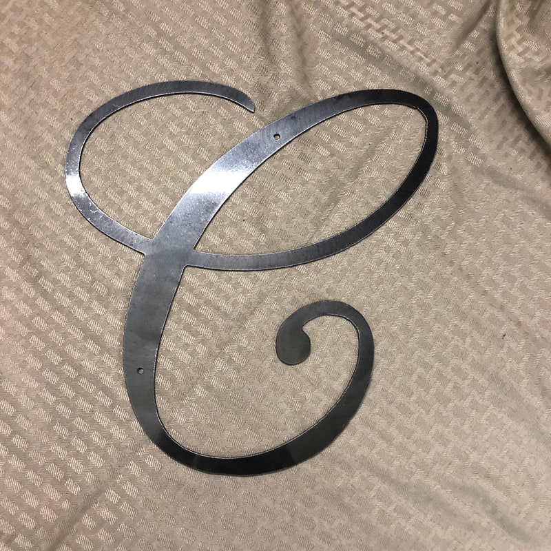 Metal Letter C - Etsy