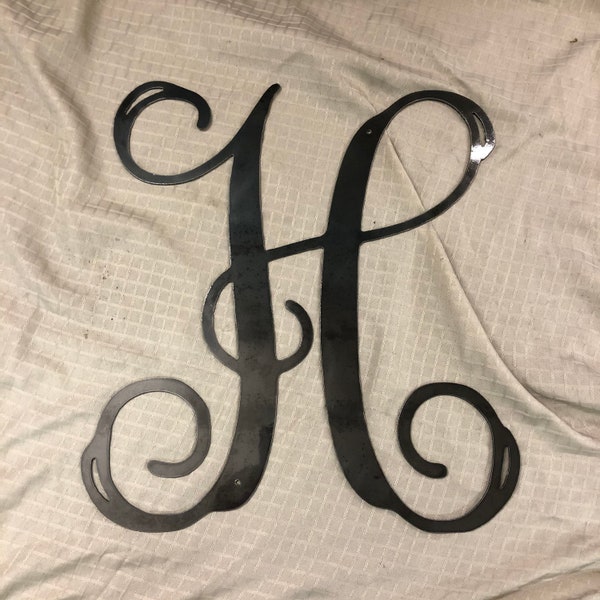 Metal Letter H - Etsy