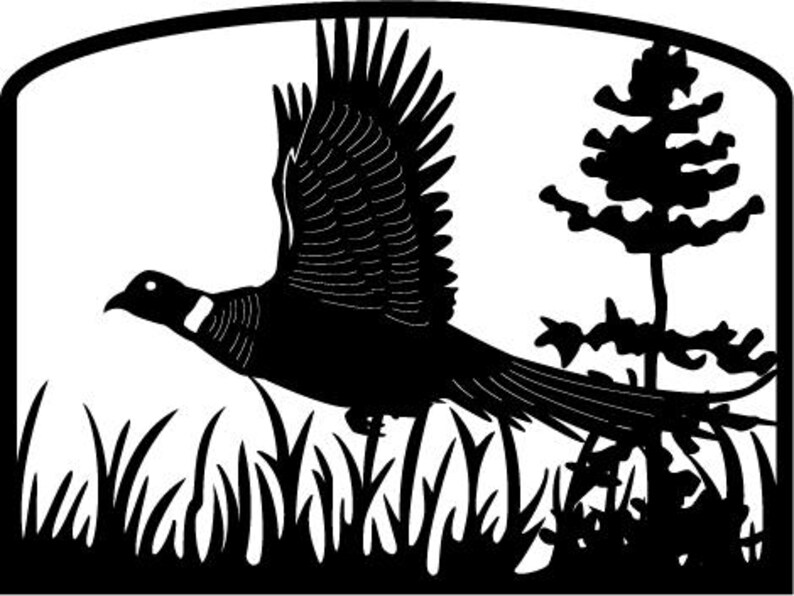 Pheasant Outdoor Scene Cad Cut Files - Etsy