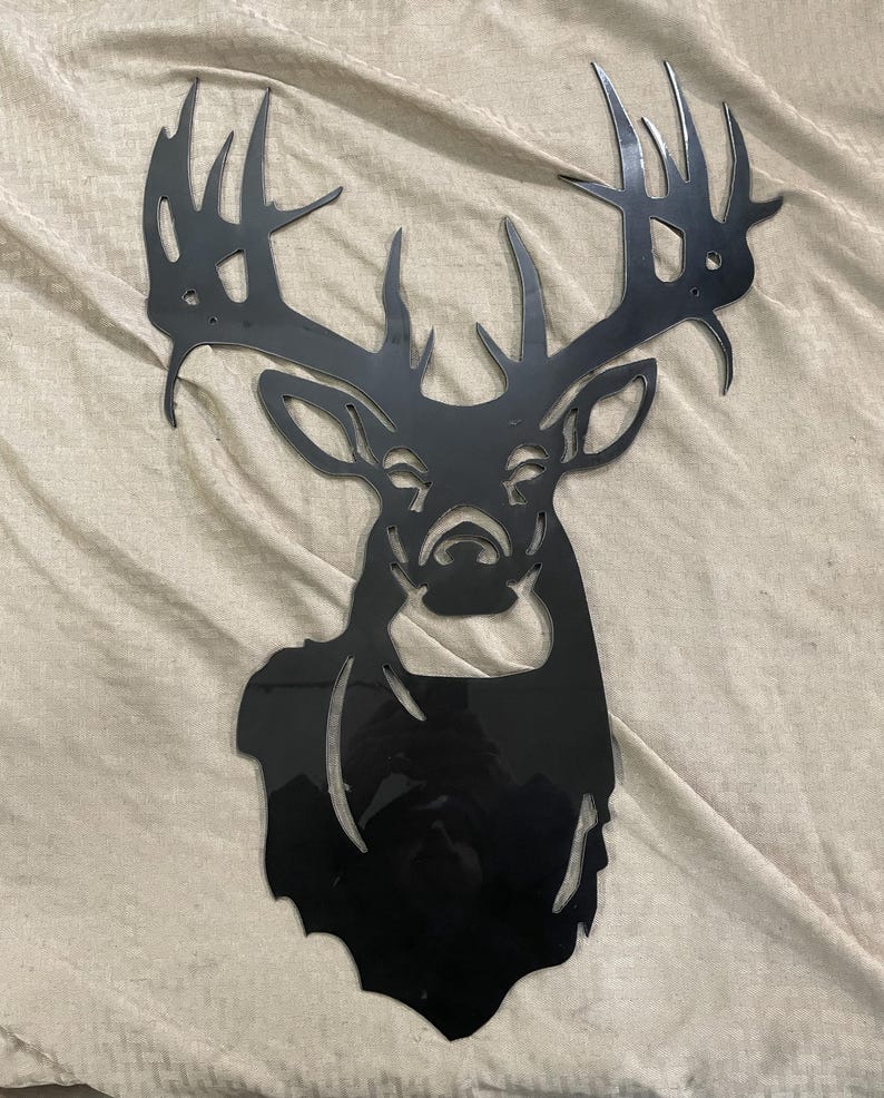 Metal Buck Deer Wall Art - 14 Gauge Steel - Etsy