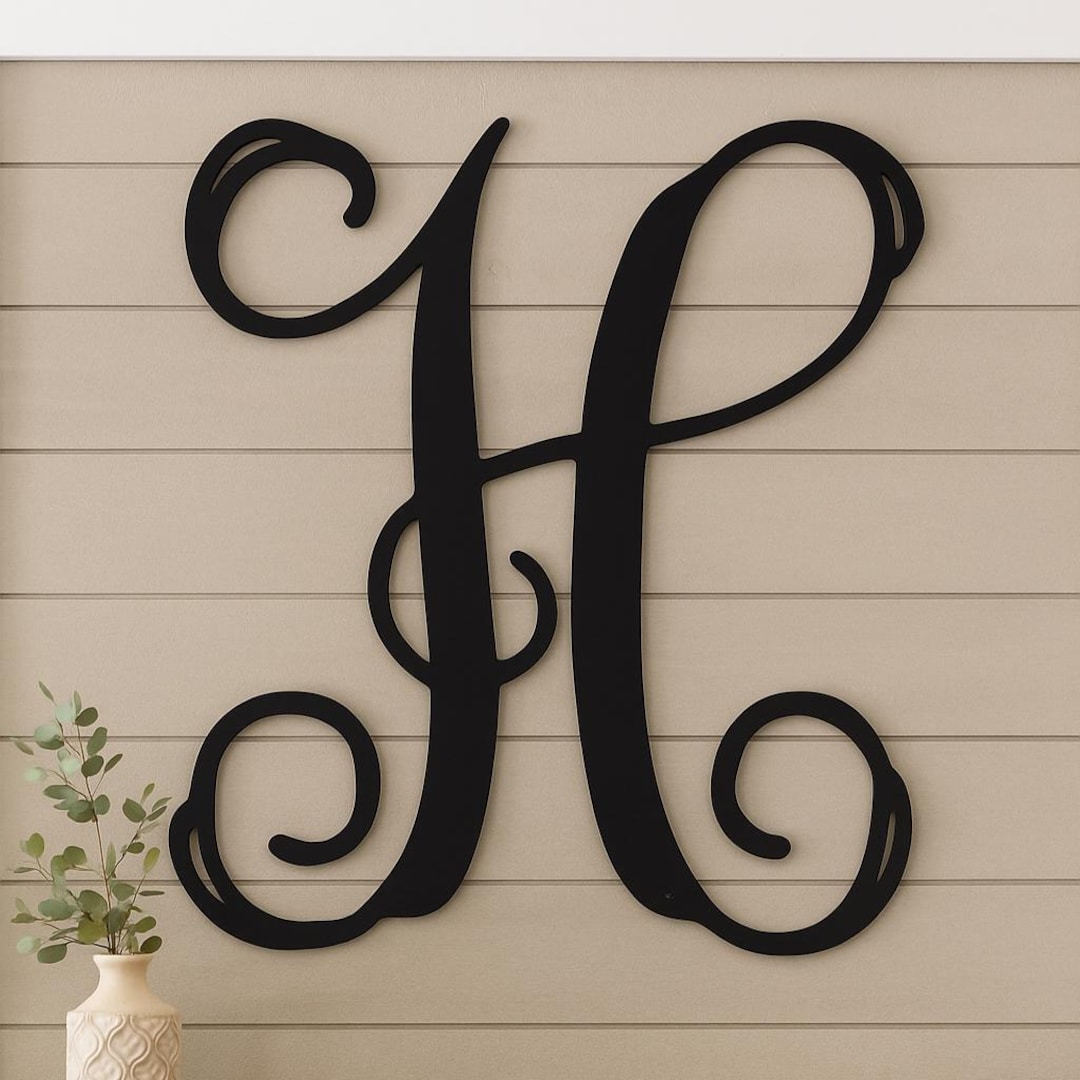Metal Letter H - Etsy