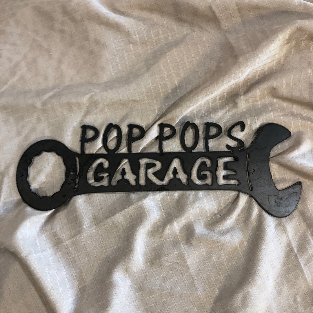 Industrial Rustic Metal pop pops garage wrench letrero. - Etsy España