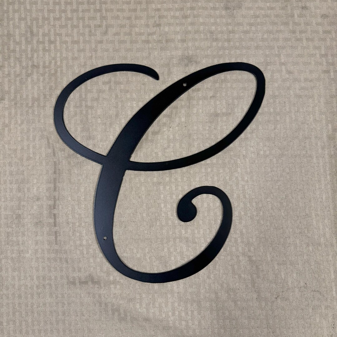 Metal Letter C - Etsy
