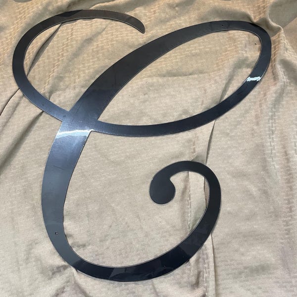 Metal Letter C - Etsy