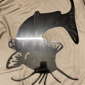 Industrial Rustic Catfish Metal Sign - Etsy