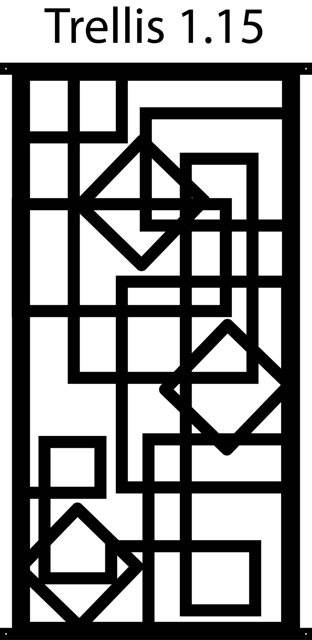 Decorative Trellis of Railing Inserts Cad Cut Files - Etsy