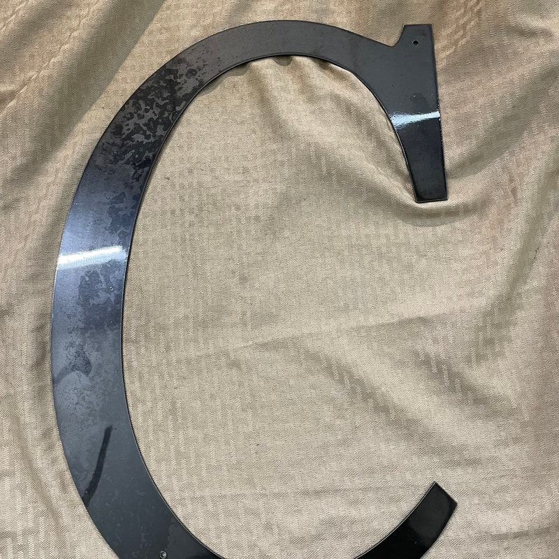 Metal Letter C - Etsy