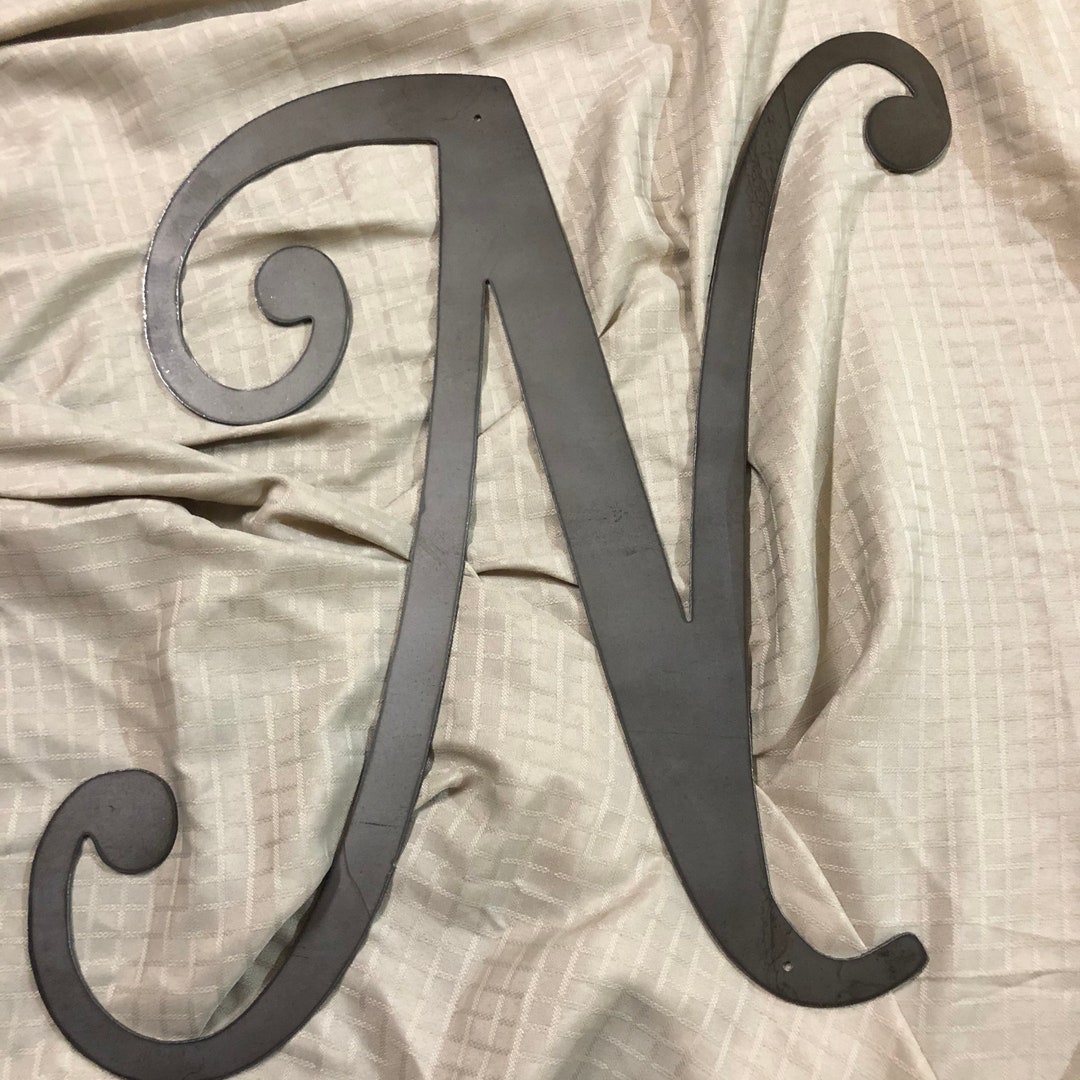 Metal Letter N - Etsy