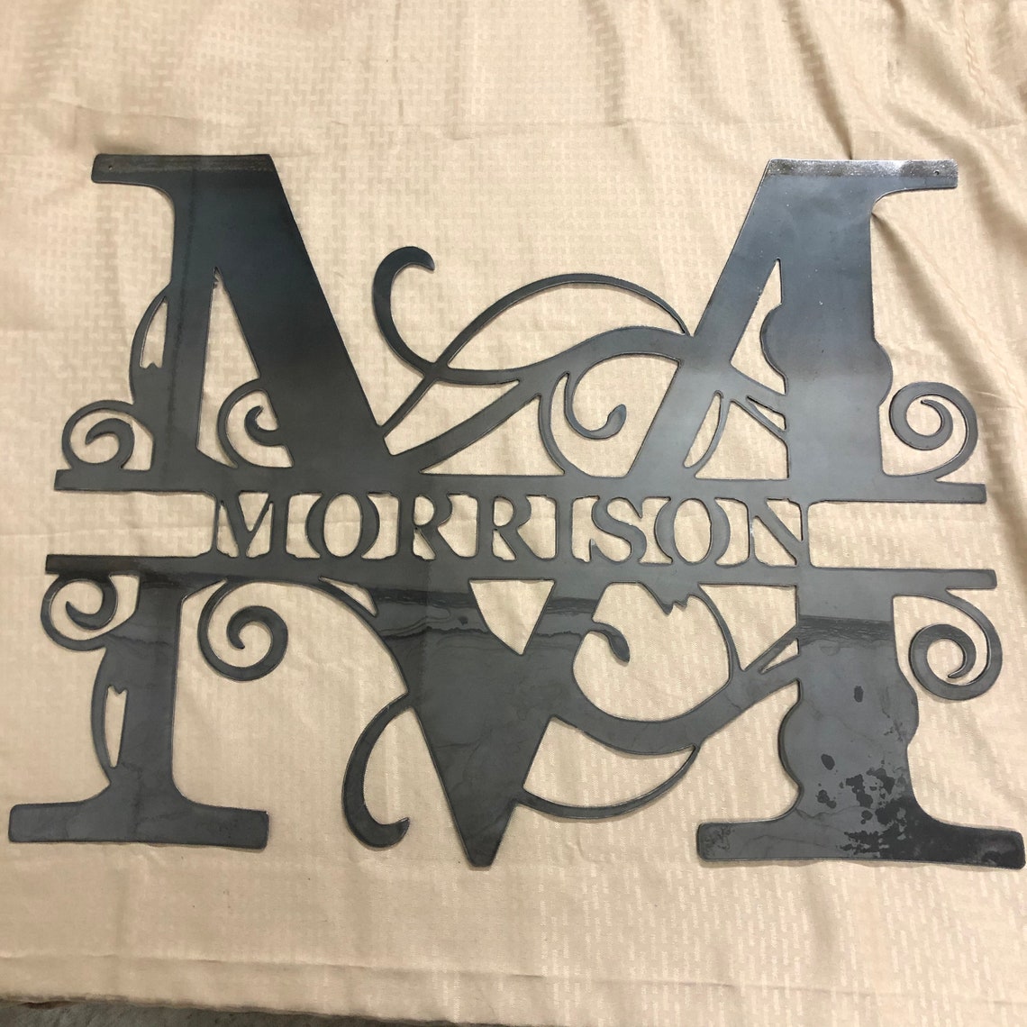 Metal Letter M With Name - Etsy