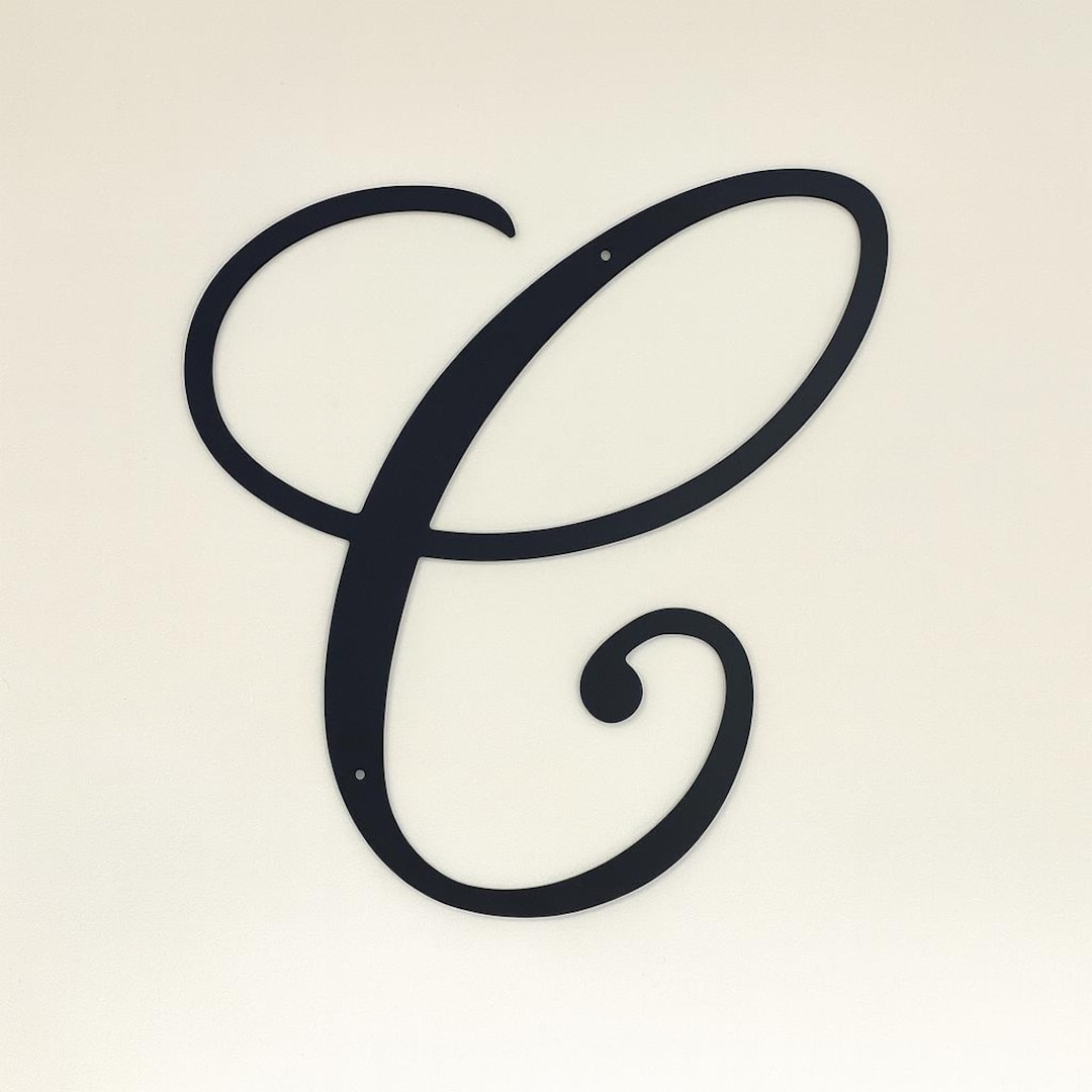 Metal Letter C - Etsy