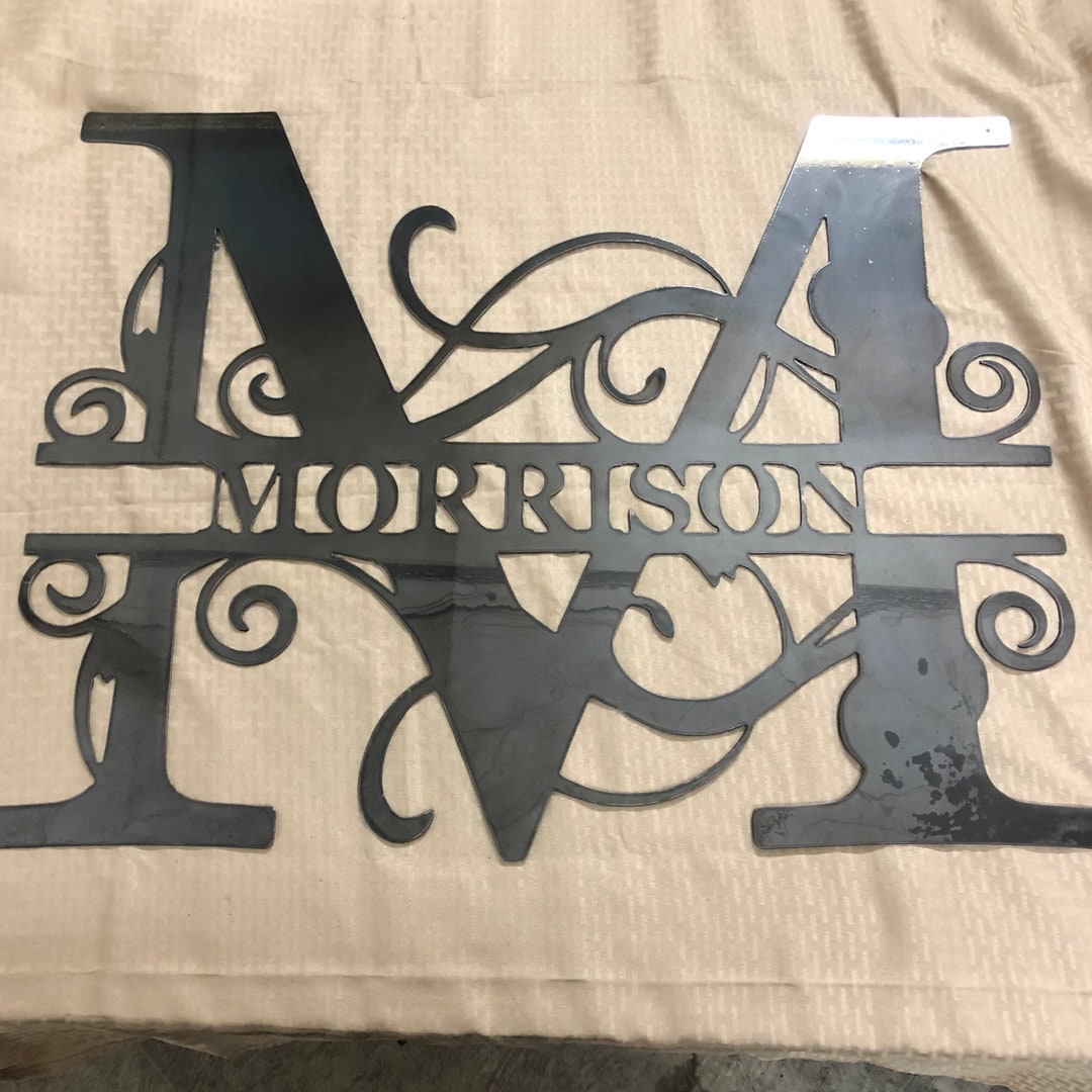 Metal Letter M With Name - Etsy