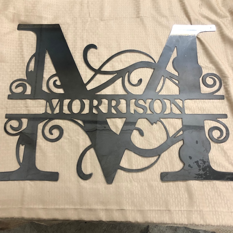 Metal Letter M With Name - Etsy
