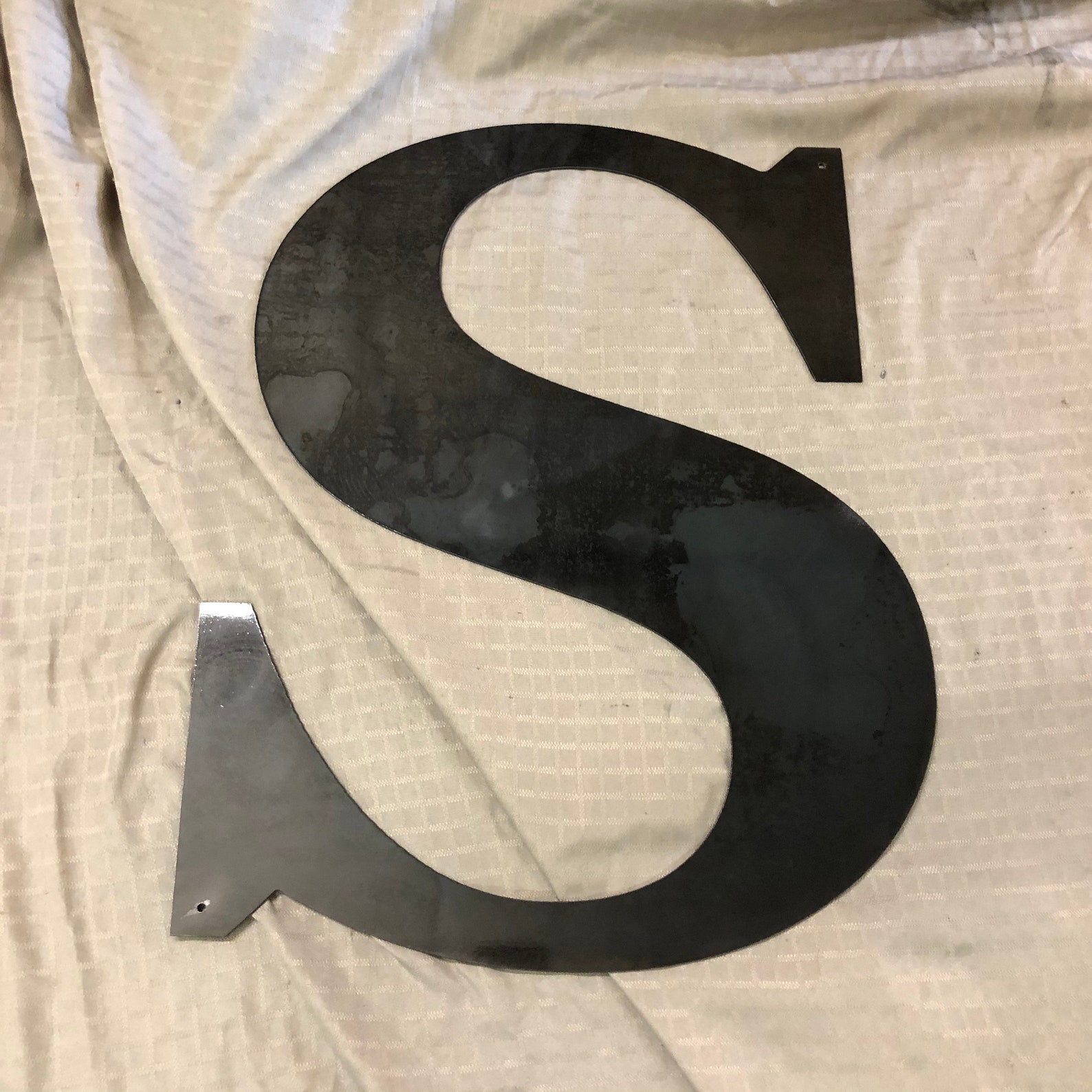 Metal Letter S - Etsy