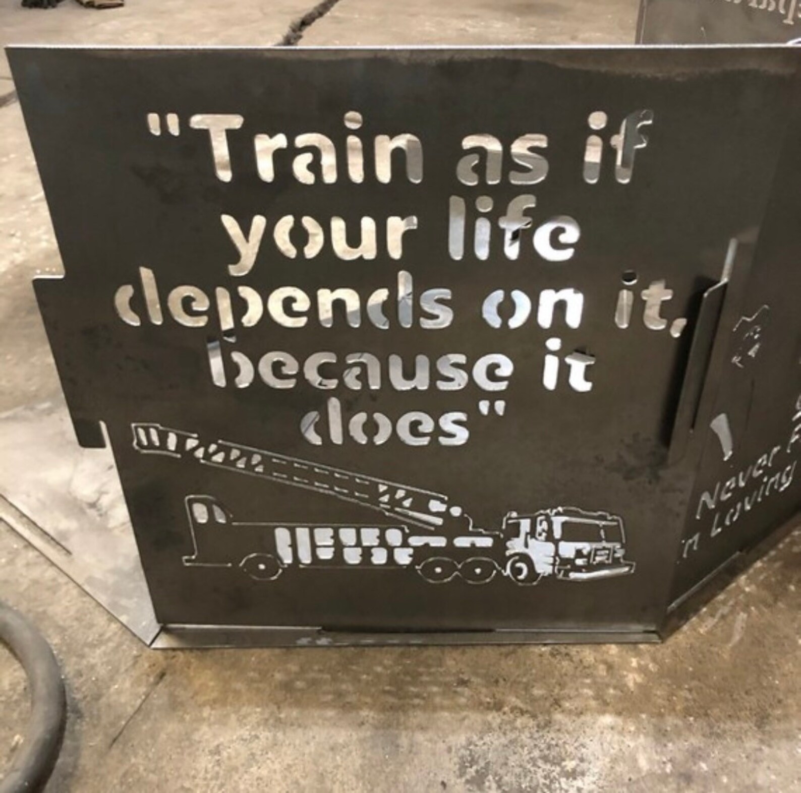 Industrial Rustic Fire Pit Panels Cut From 14 Gauge Steel. - Etsy