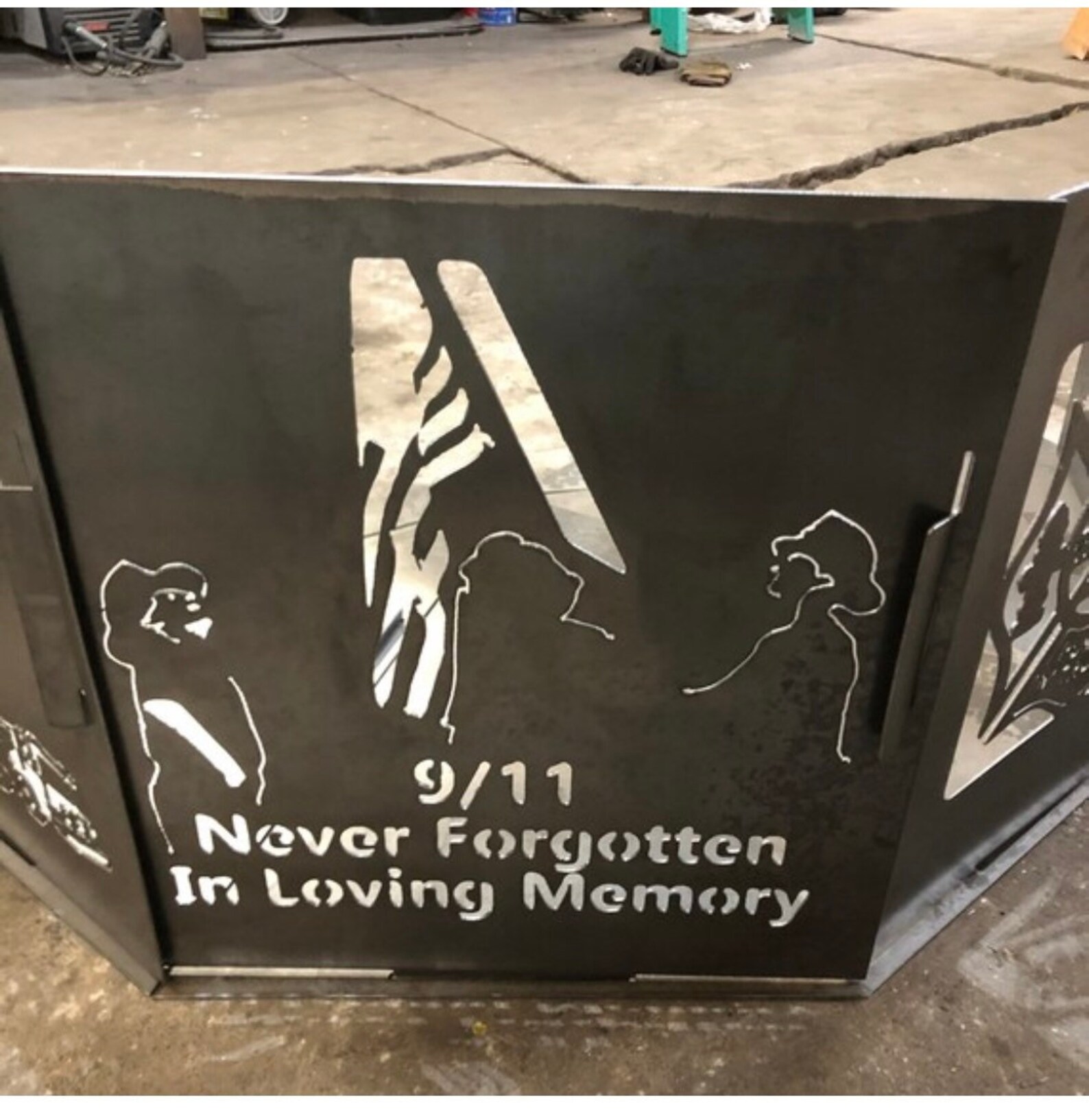 Industrial Rustic Fire Pit Panels Cut From 14 Gauge Steel. - Etsy