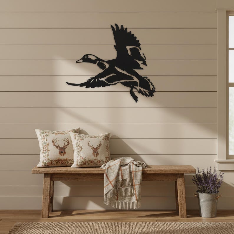 Metal Duck Sign, Rustic Outdoor Decor - Etsy