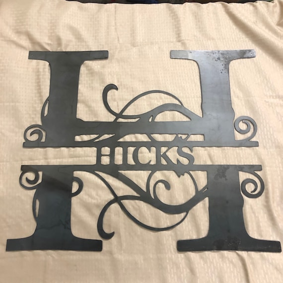 Metal Letter H With Name | Etsy