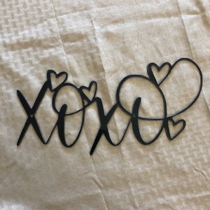 Industrial Rustic Metal XOXO Sign Cut From 14 Gauge Steel and - Etsy
