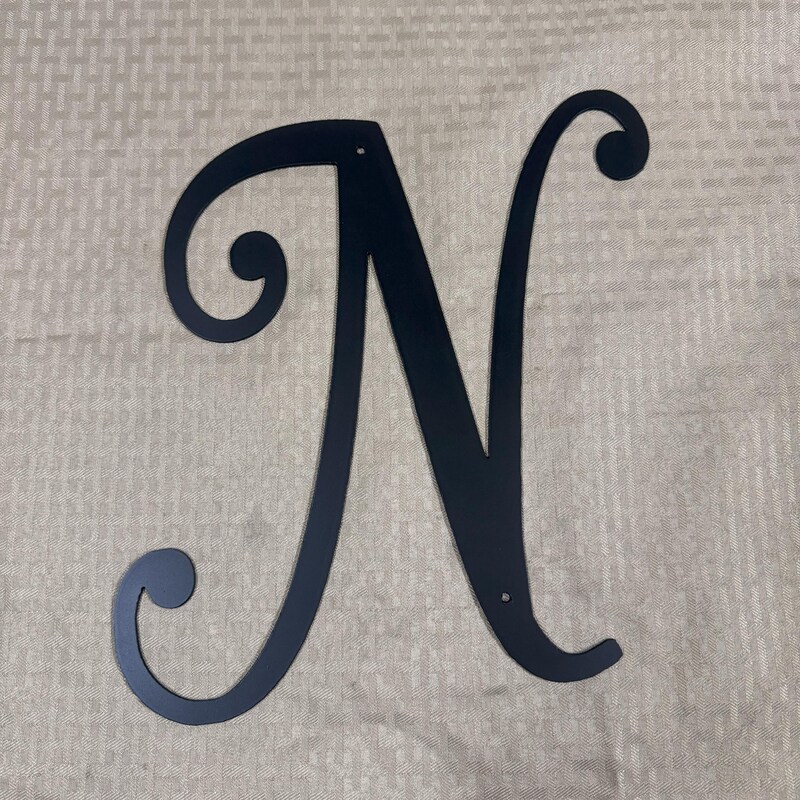 Metal Letter N - Etsy