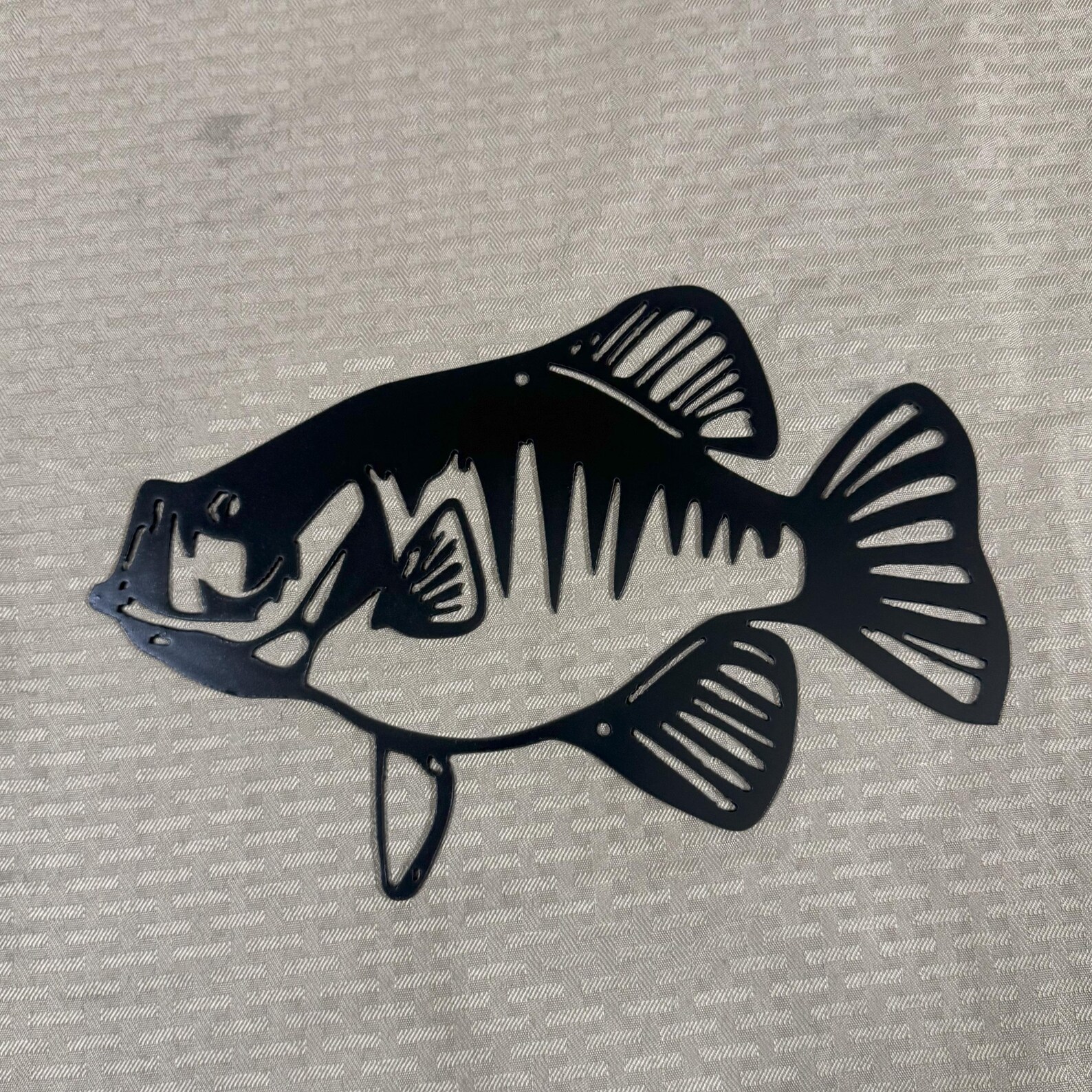 Metal Crappie Sign, Rustic Outdoor Fish Decor, Cut From 14 Gauge Steel ...