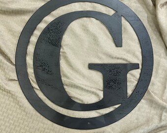 Rusty Letter / Flat Metal Rusty Letter G / Metal / Letter / - Etsy