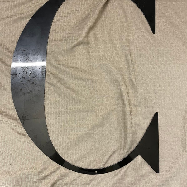 Metal Letter C - Etsy